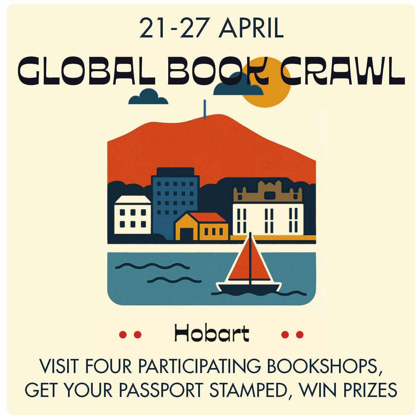 GLOBAL BOOK CRAWL | Hobart | 21-27 April - Fullers Bookshop